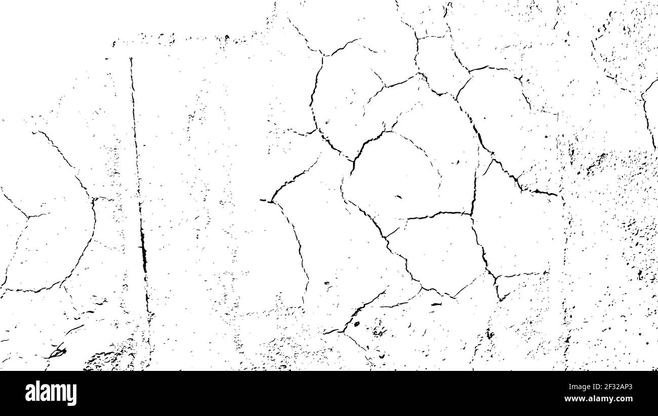 Cracked, aged background. Crack, grunge texture vector illustartion ...