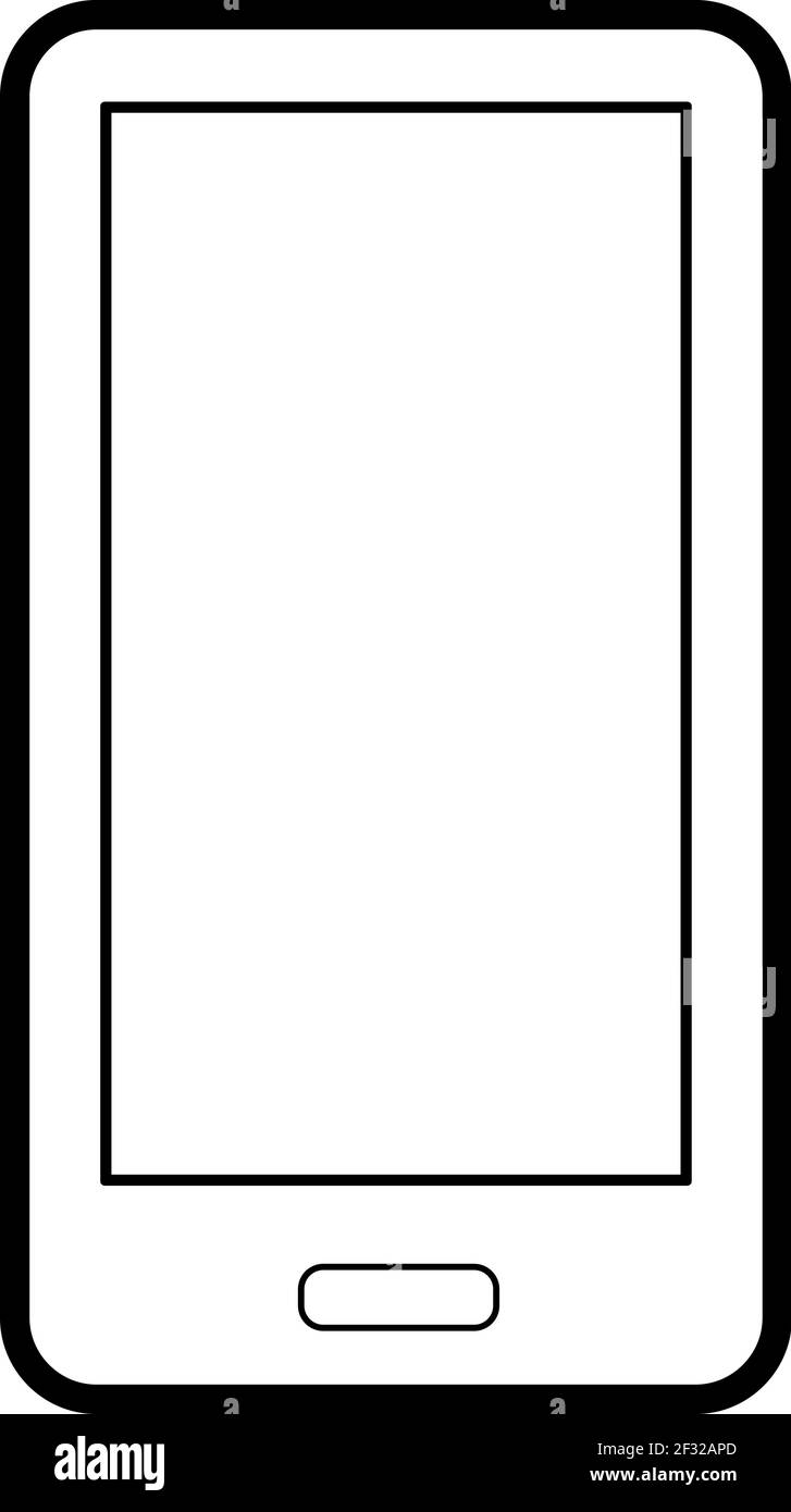 Smartphone device icon. Cell phone flat logo and graphic design. Mobile ...