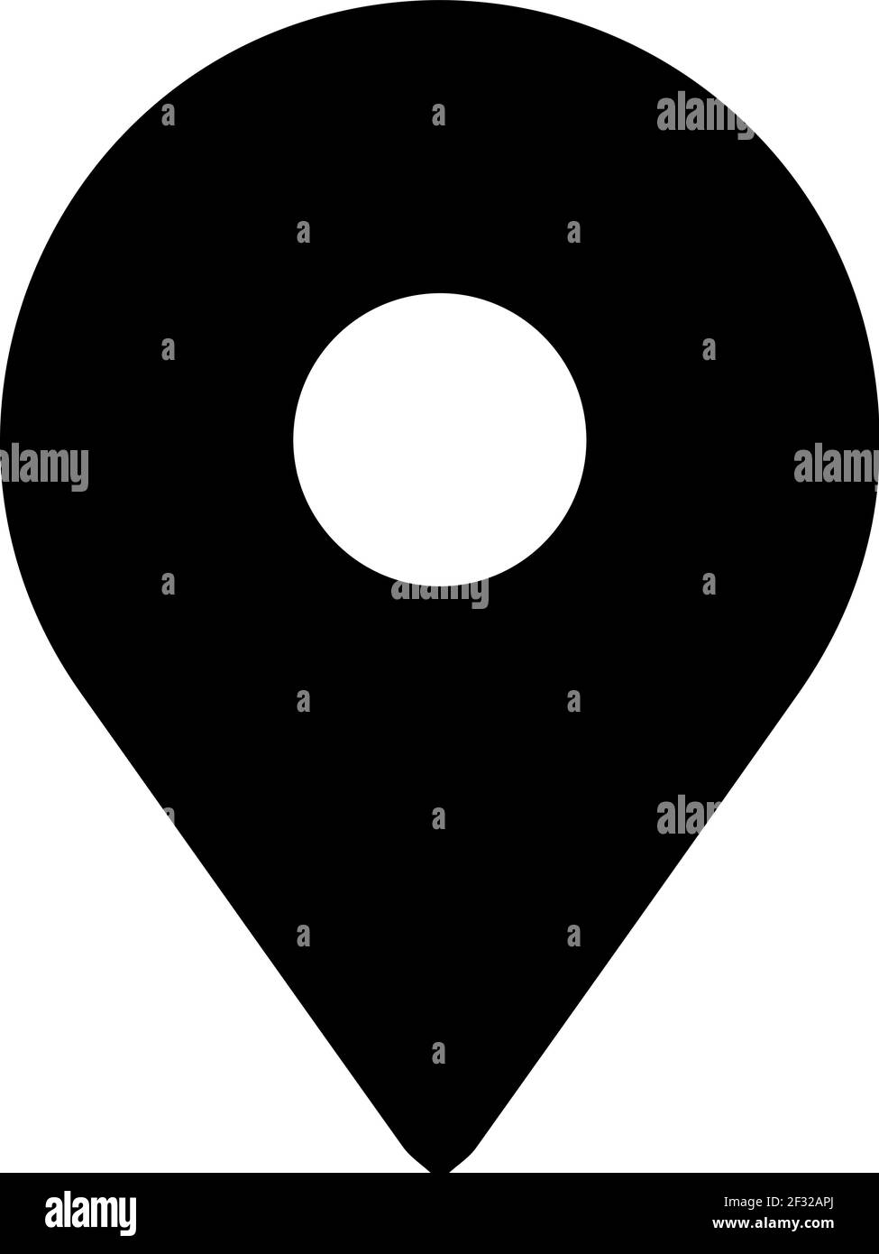 Place flat icon. Location pictogram. Map symbol. Logo design. For maps ...