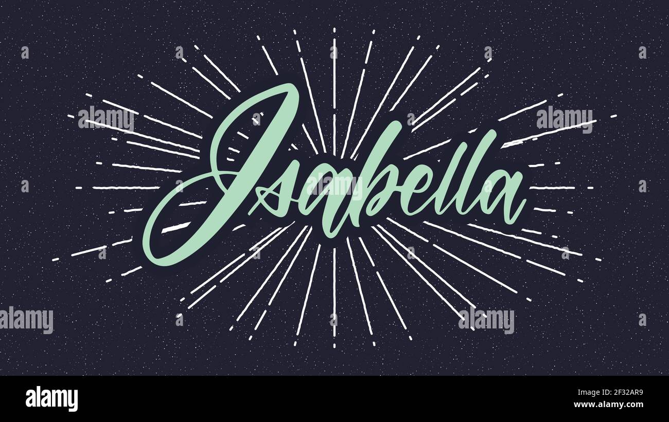 Isabella Name Art