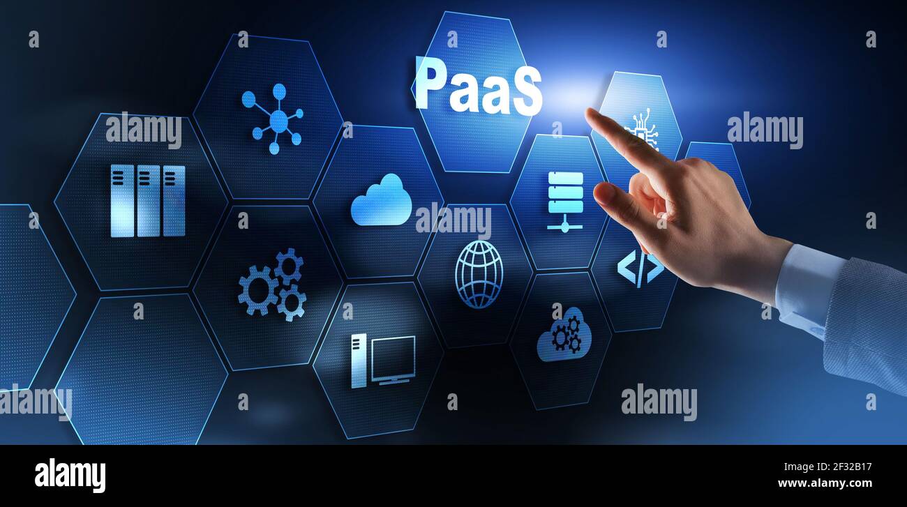 PaaS Platform as a service. Cloud computing services concept Stock ...