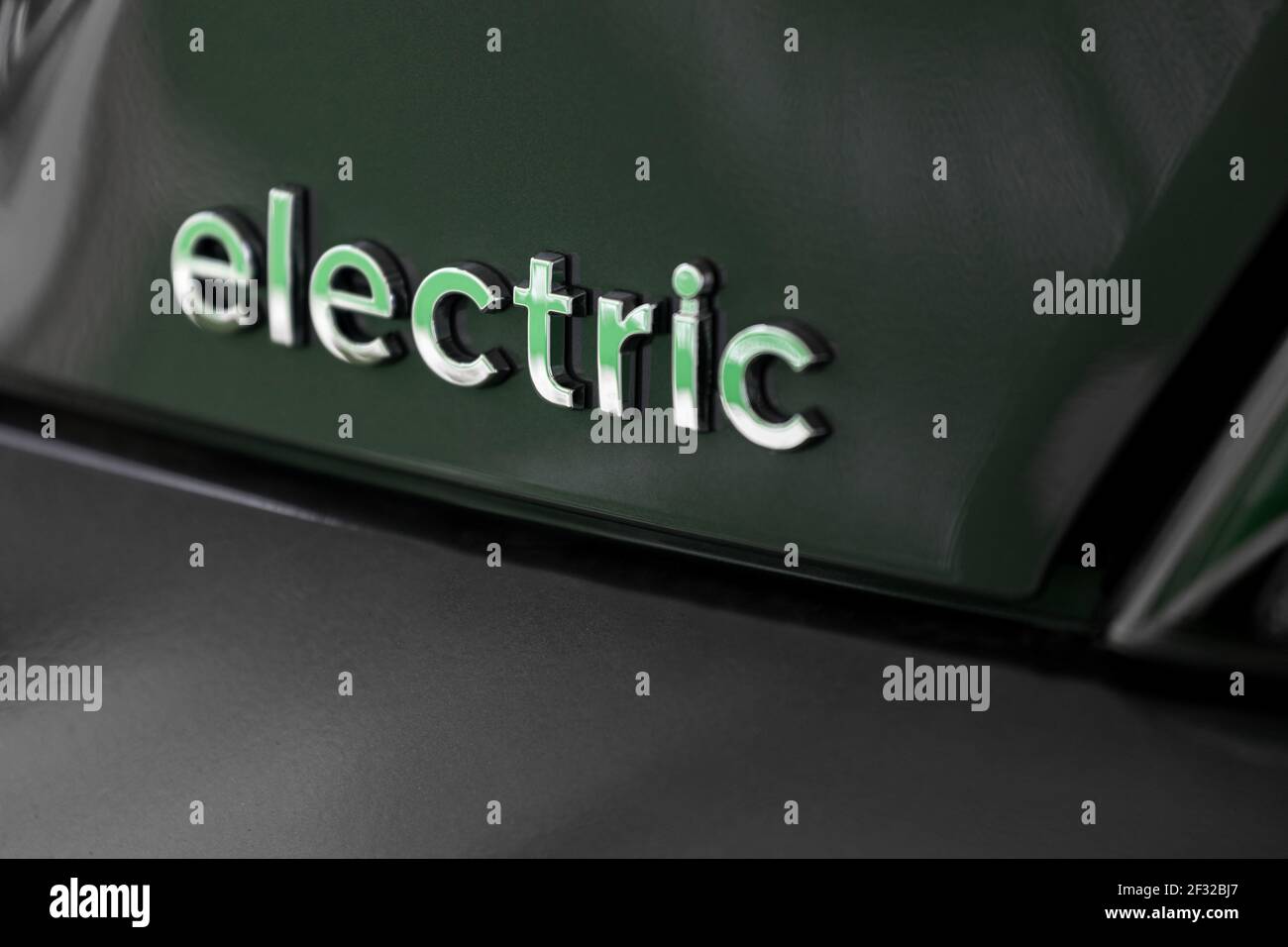 Modern electric car driving on hi-res stock photography and images - Alamy