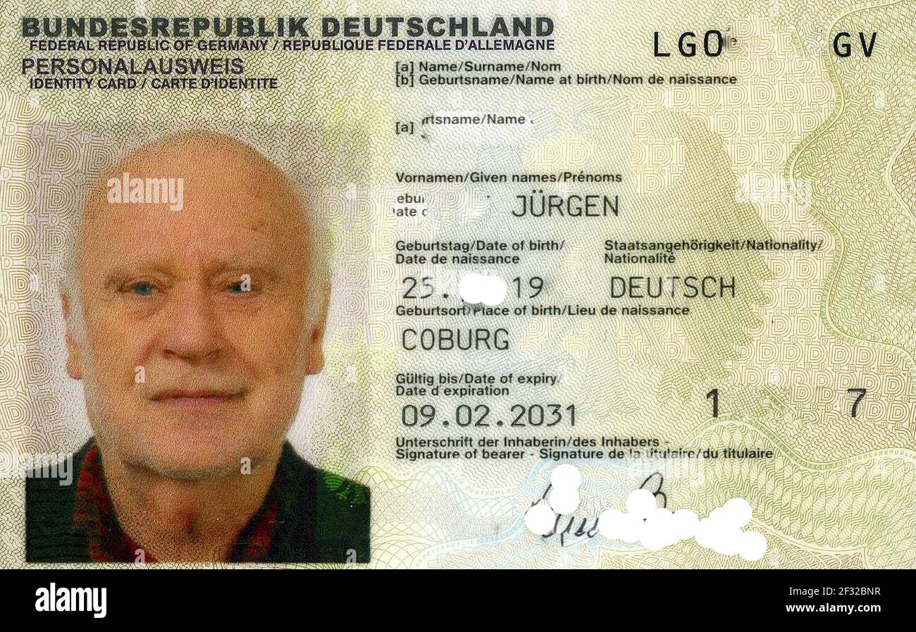 ID Of The Federal Republic Of Germany Stock Photo - Alamy ID Of The Federal Republic Of Germany Stock Photo - Alamy