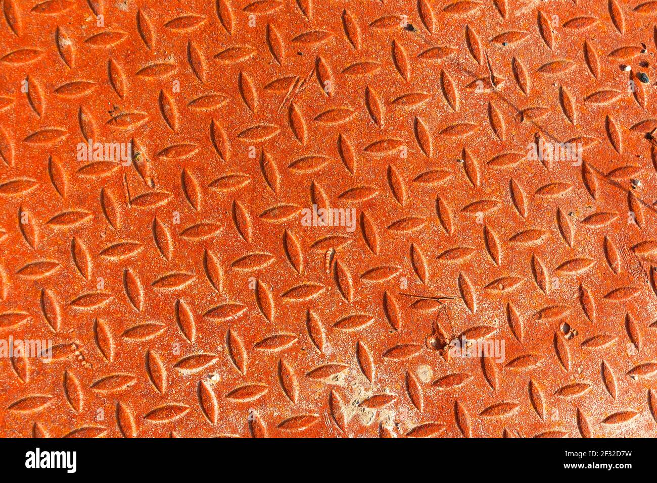 Red coloured metal plate, Germany Stock Photo - Alamy