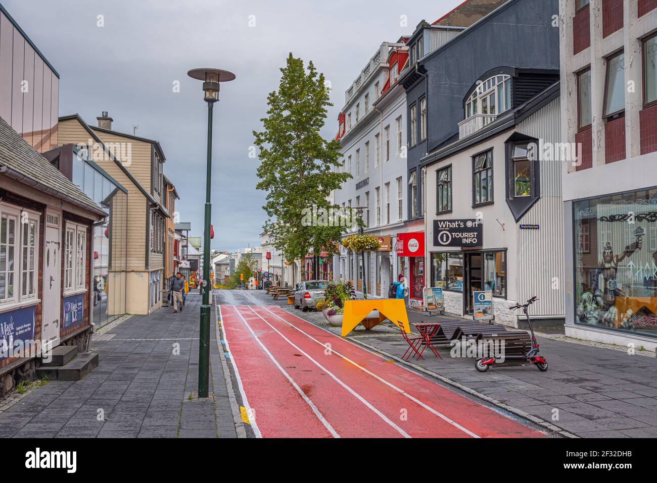 Laugavegur main street hi-res stock photography and images - Alamy