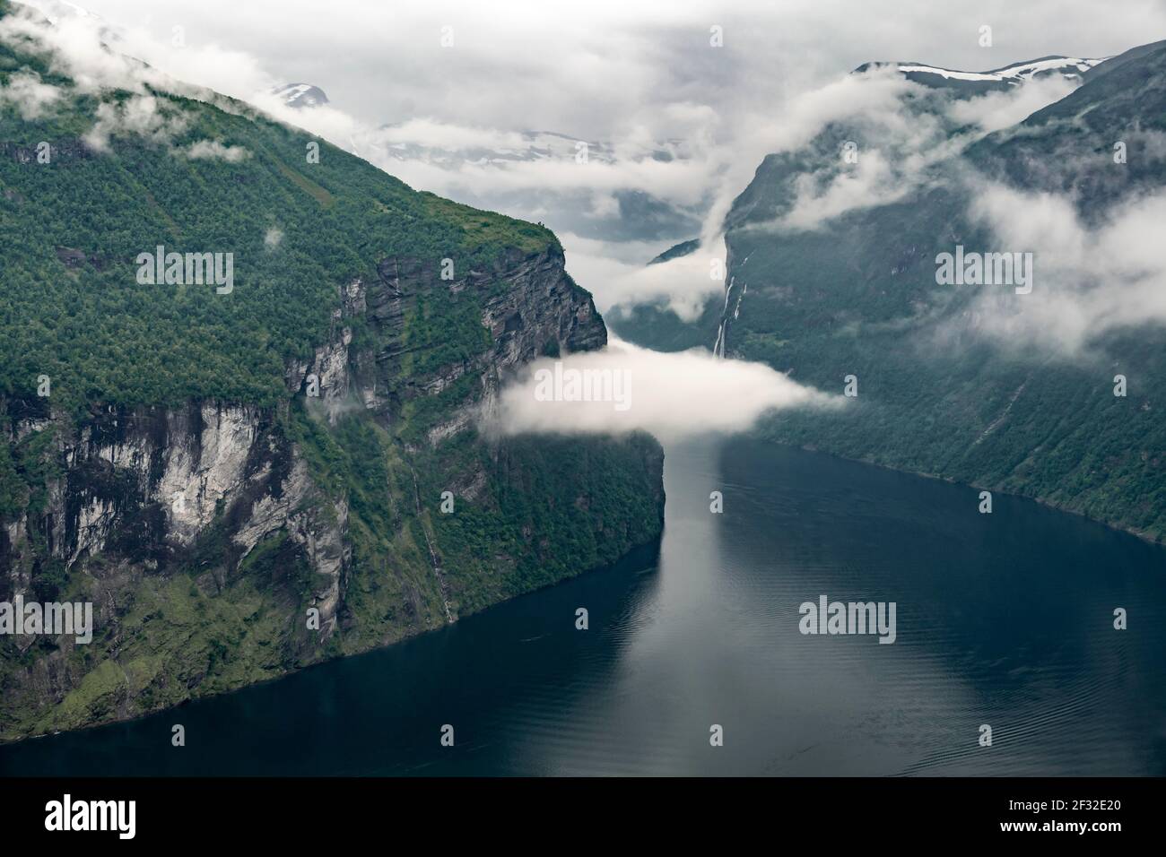 View at Ornesvingen viewpoint, Geirangerfjord, near Geiranger, More og ...