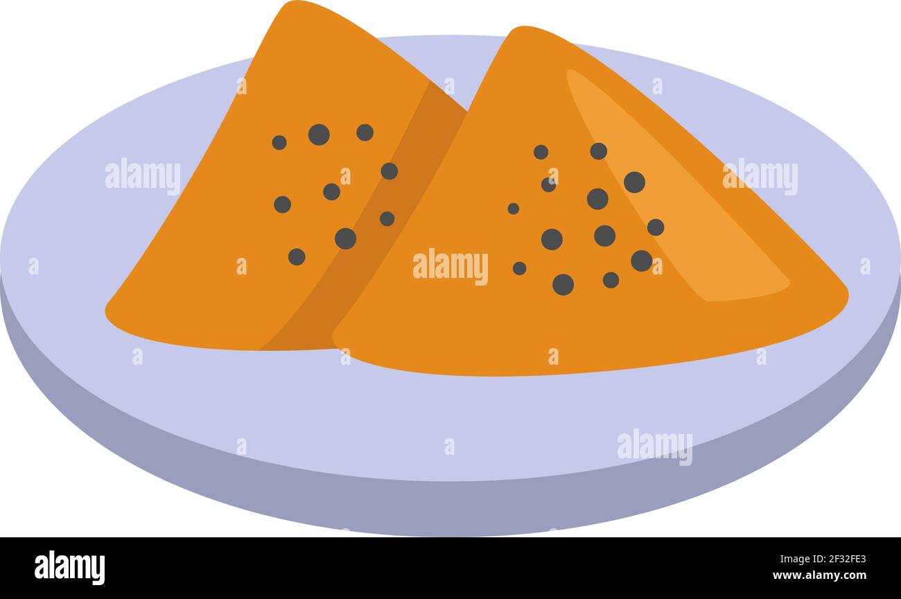 Asian samsa, illustration, vector on a white background Stock Vector Image & Art - Alamy