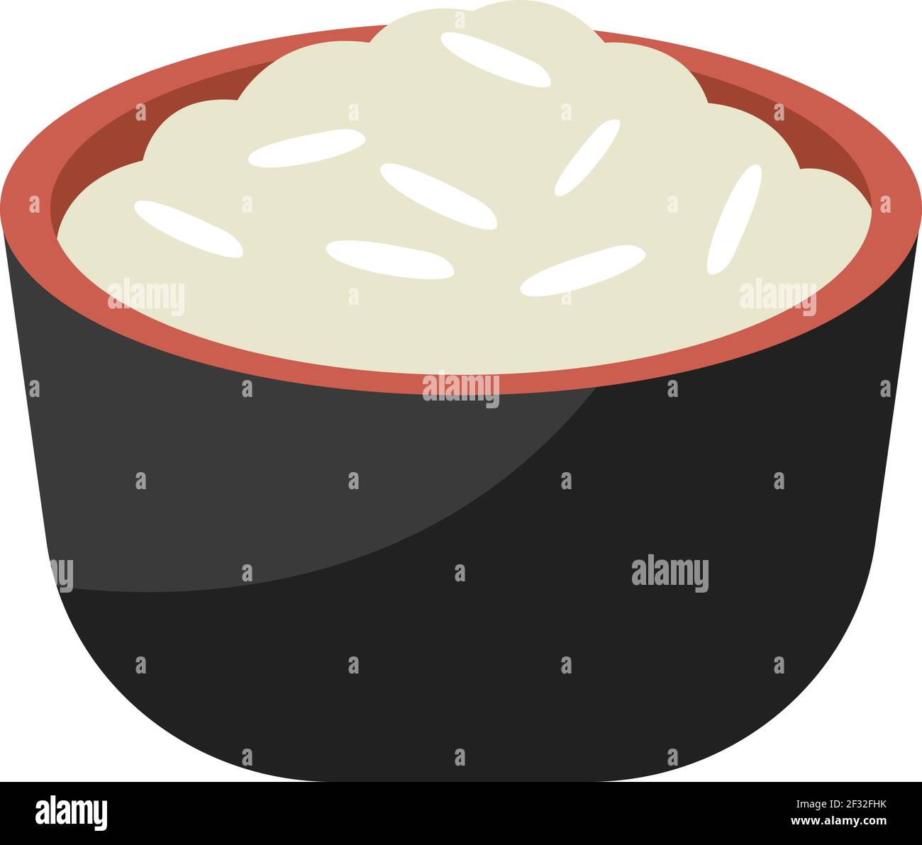 Asian rice, illustration, vector on a white background Stock Vector ...