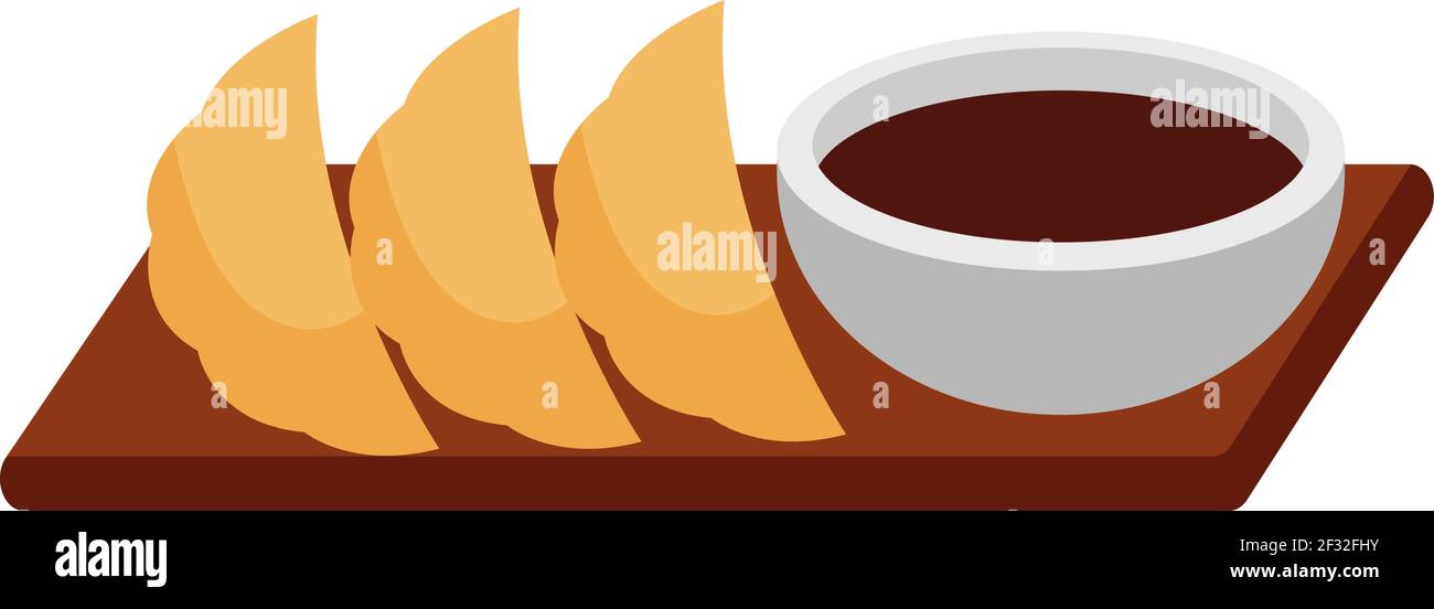 Gyoza vector vectors hi-res stock photography and images - Alamy