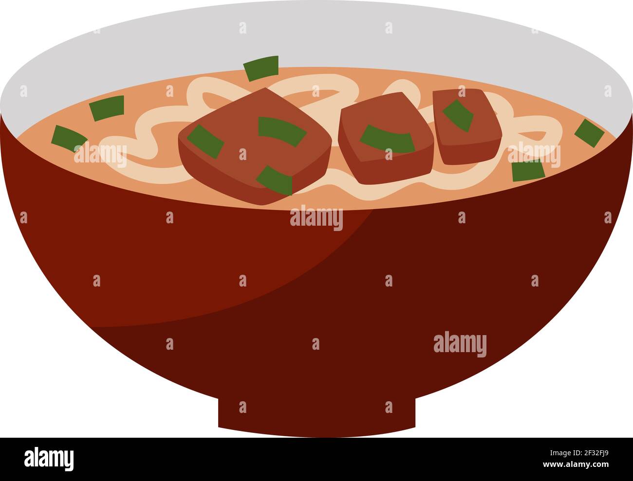 Asian pho, illustration, vector on a white background Stock Vector ...