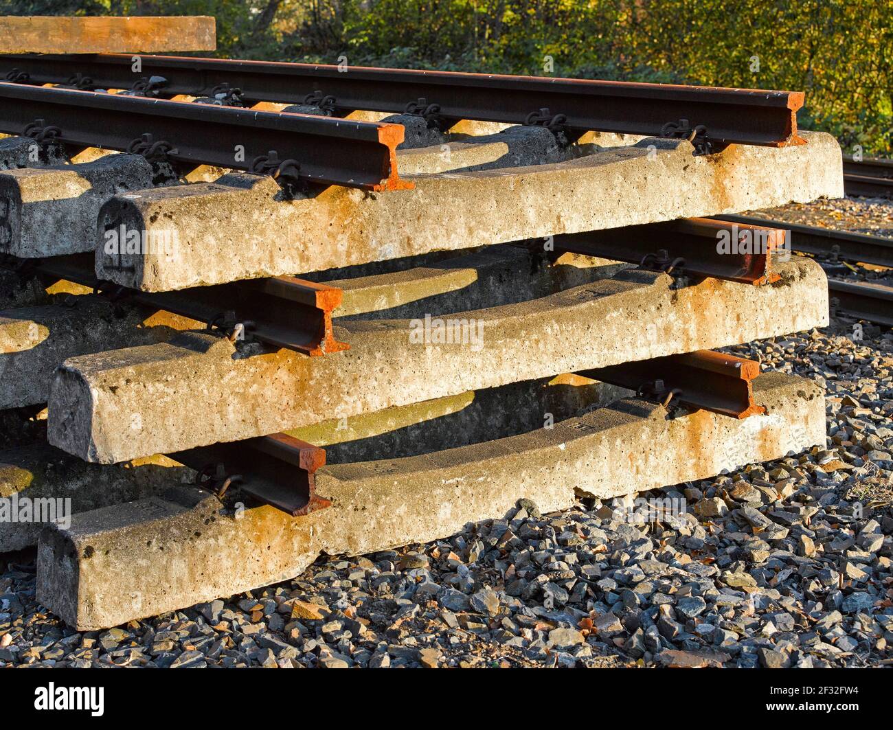Railway sleepers of reinforced concrete hi-res stock photography and ...