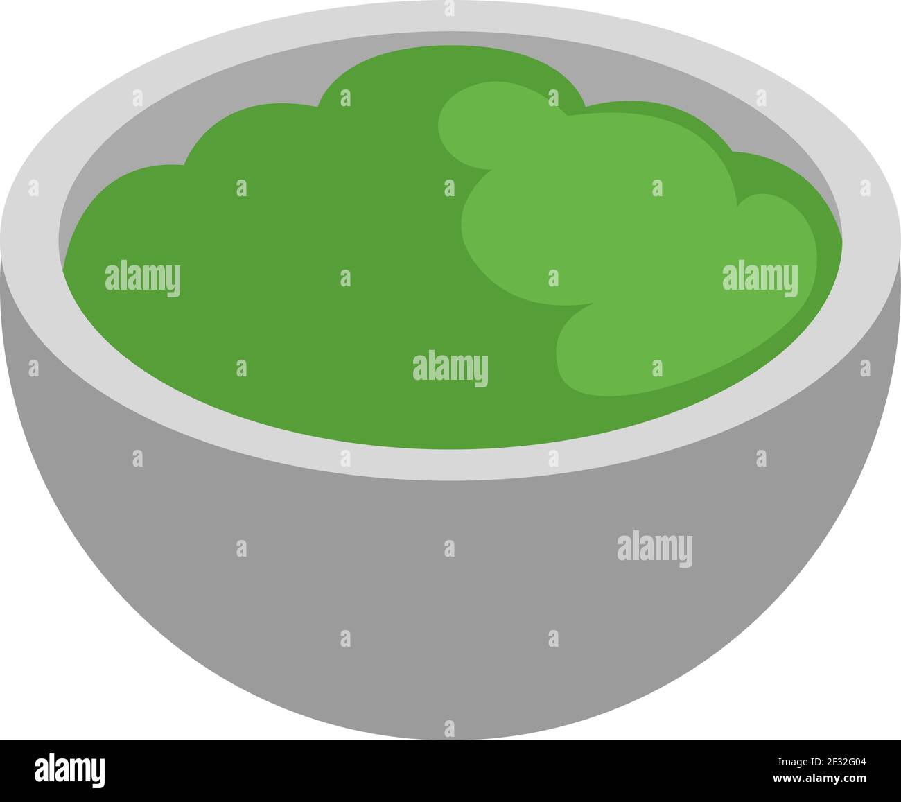 Asian wasabi, illustration, vector on a white background Stock Vector ...