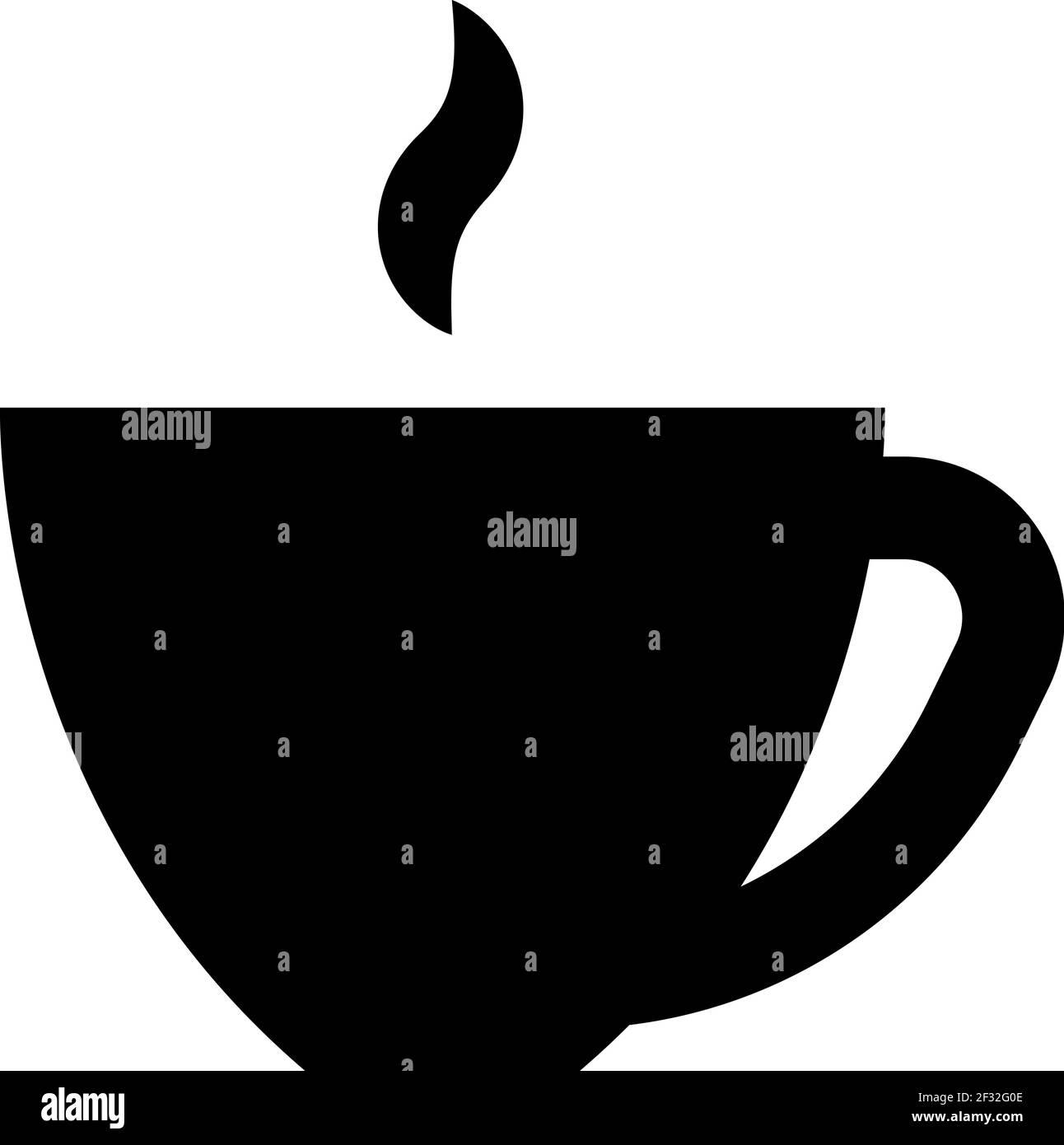 Hot tea, illustration, vector on a white background Stock Vector Image ...