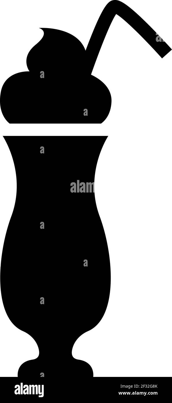 Latte whipped cream illustration Cut Out Stock Images & Pictures - Alamy