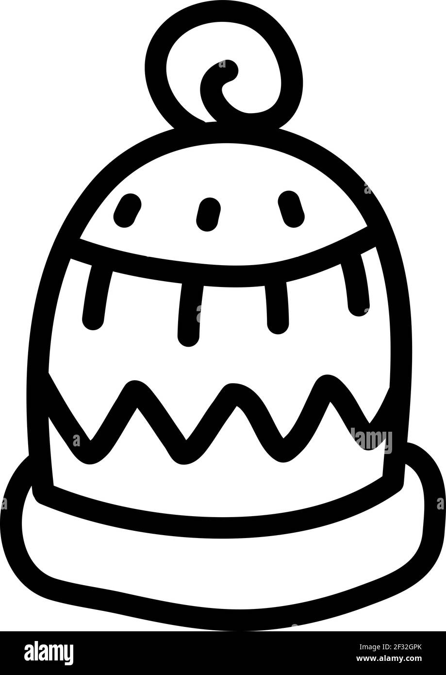 Warm wool cap Stock Vector Images - Alamy