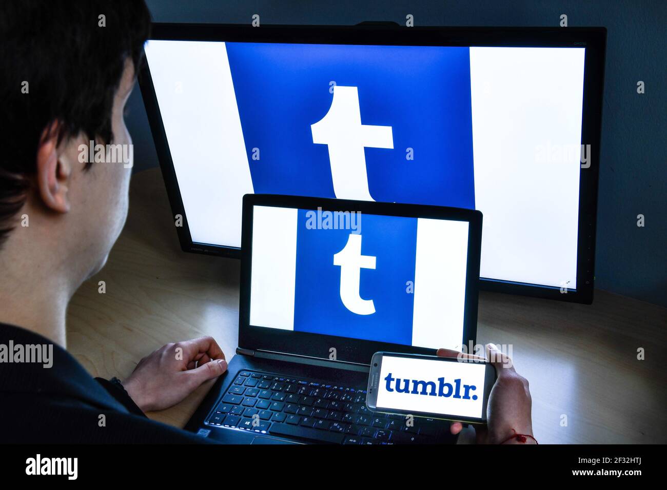 Tumblr logo hi-res stock photography and images - Alamy