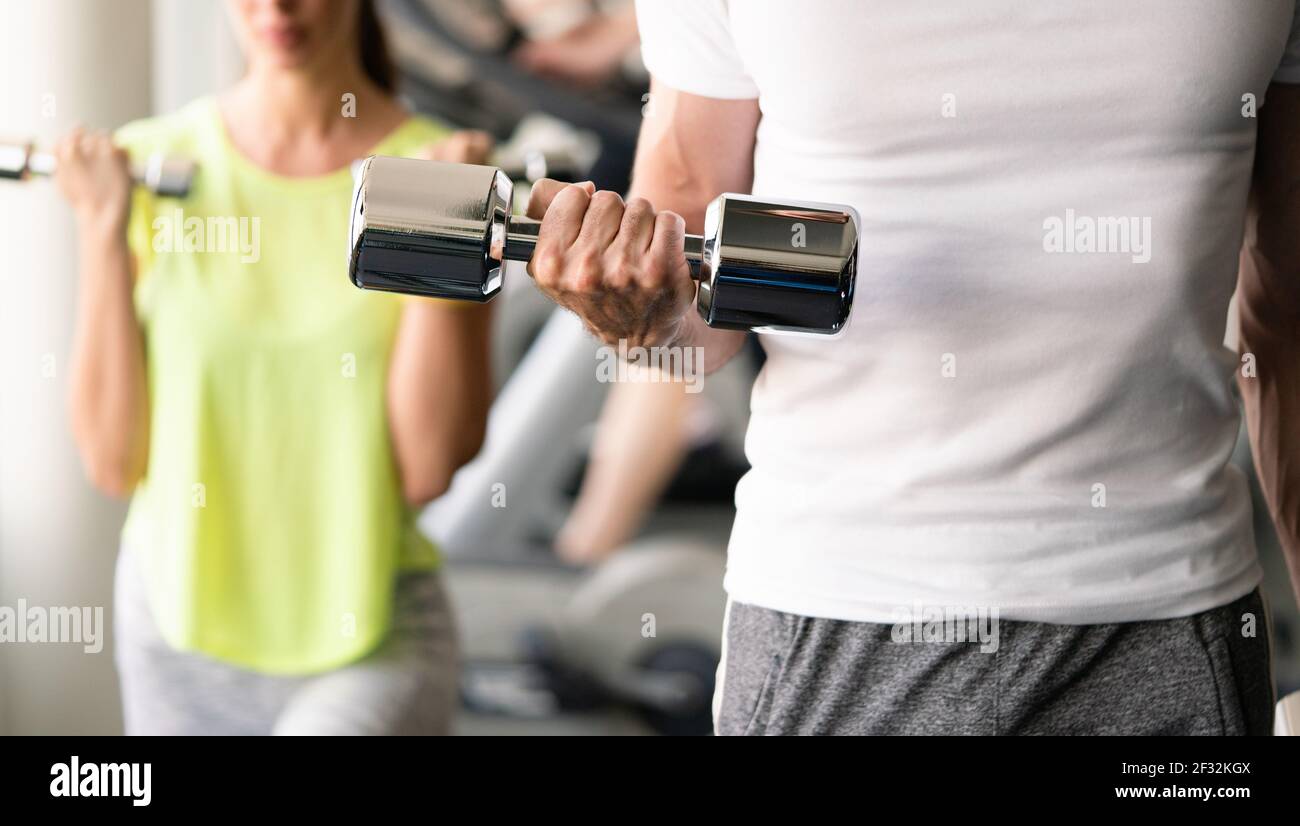 Group gym workout hi-res stock photography and images - Alamy