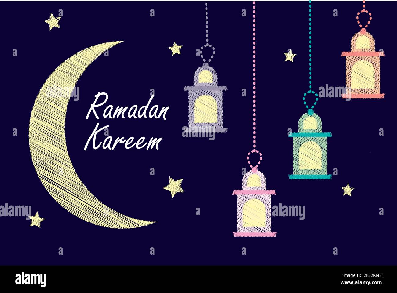 Ramadan mubarak family islamic Stock Vector Images - Alamy