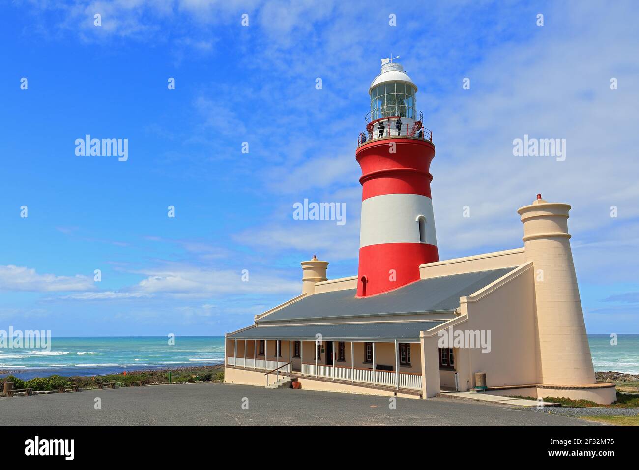 Lighthouse, Cape Agulhas, Province Western Cape, South Africa Stock ...