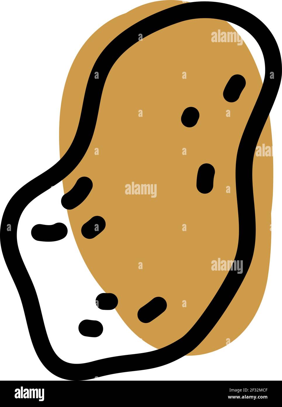 Sweet potato, illustration, vector on a white background Stock Vector ...