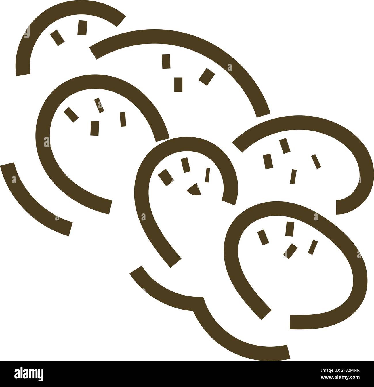 Braided bread, illustration, vector on a white background Stock Vector ...