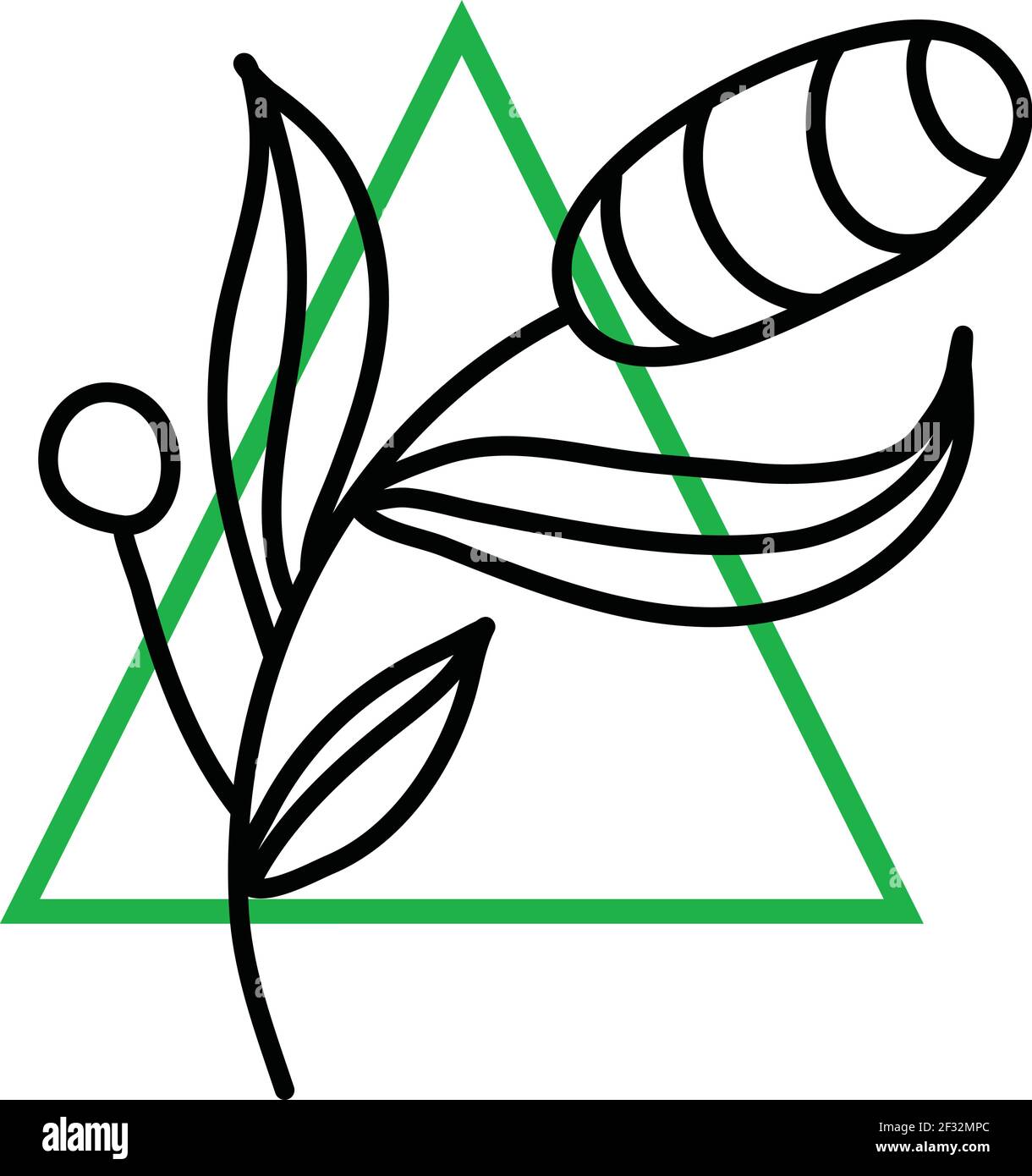 Unusual flower, illustration, vector on a white background Stock Vector ...