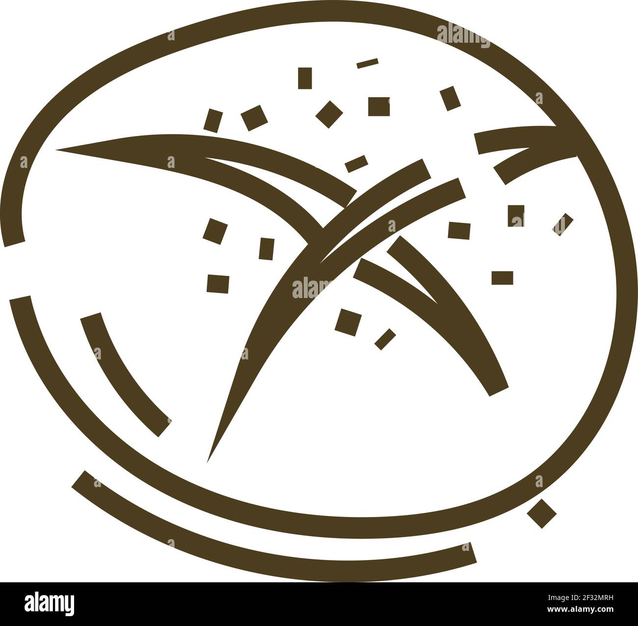 Circular bread, illustration, vector on a white background Stock Vector ...