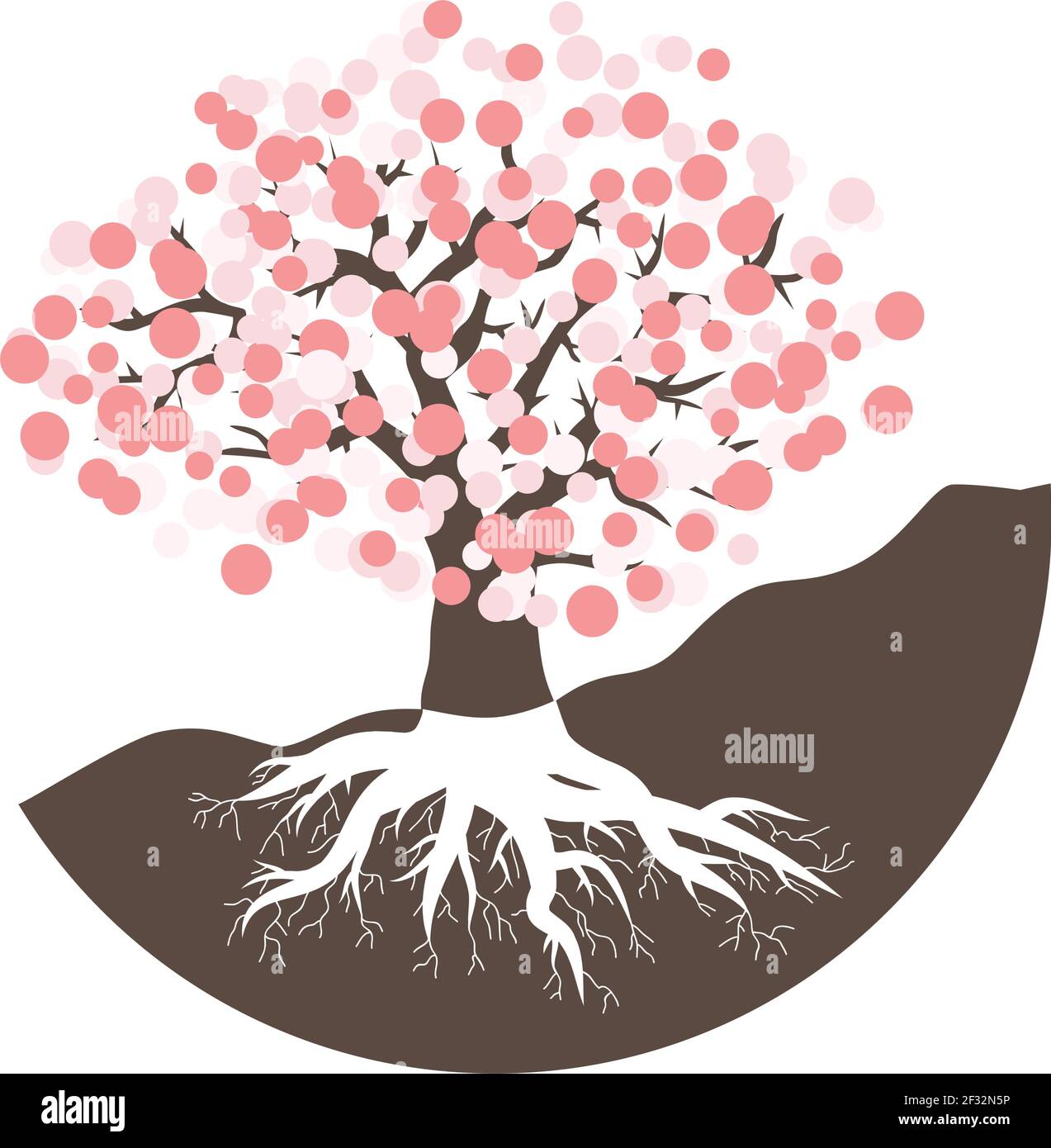 Spring garden tree flowers Cut Out Stock Images & Pictures - Alamy