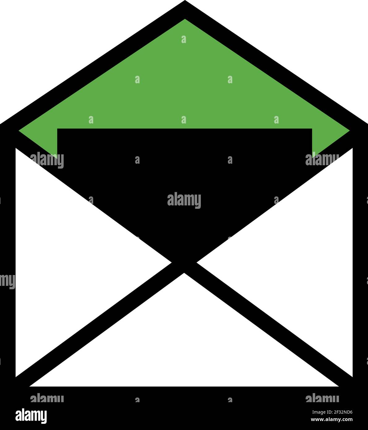 Business mail, illustration, vector on a white background Stock Vector ...