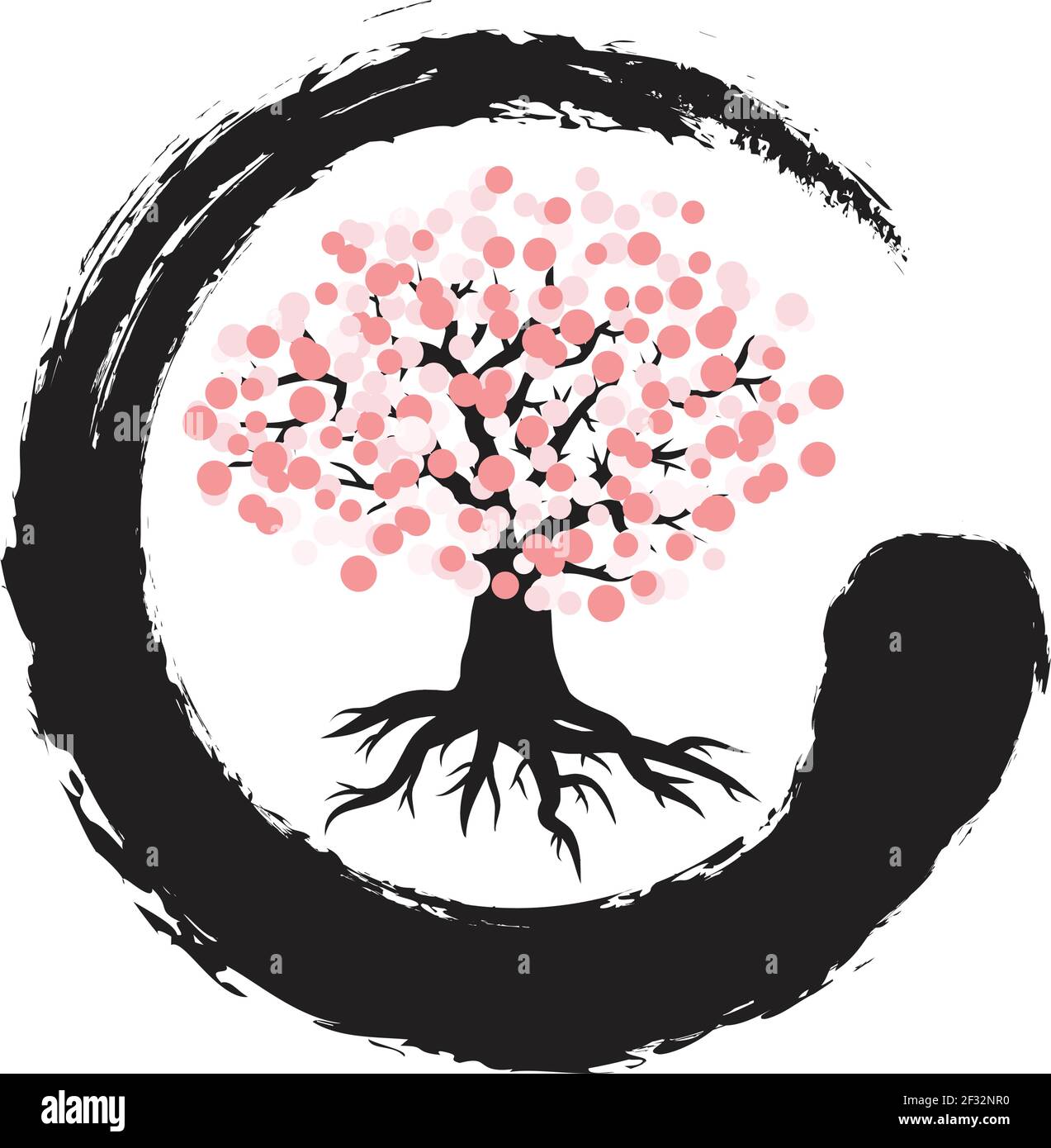spring zen tree, vector Stock Vector Image & Art - Alamy