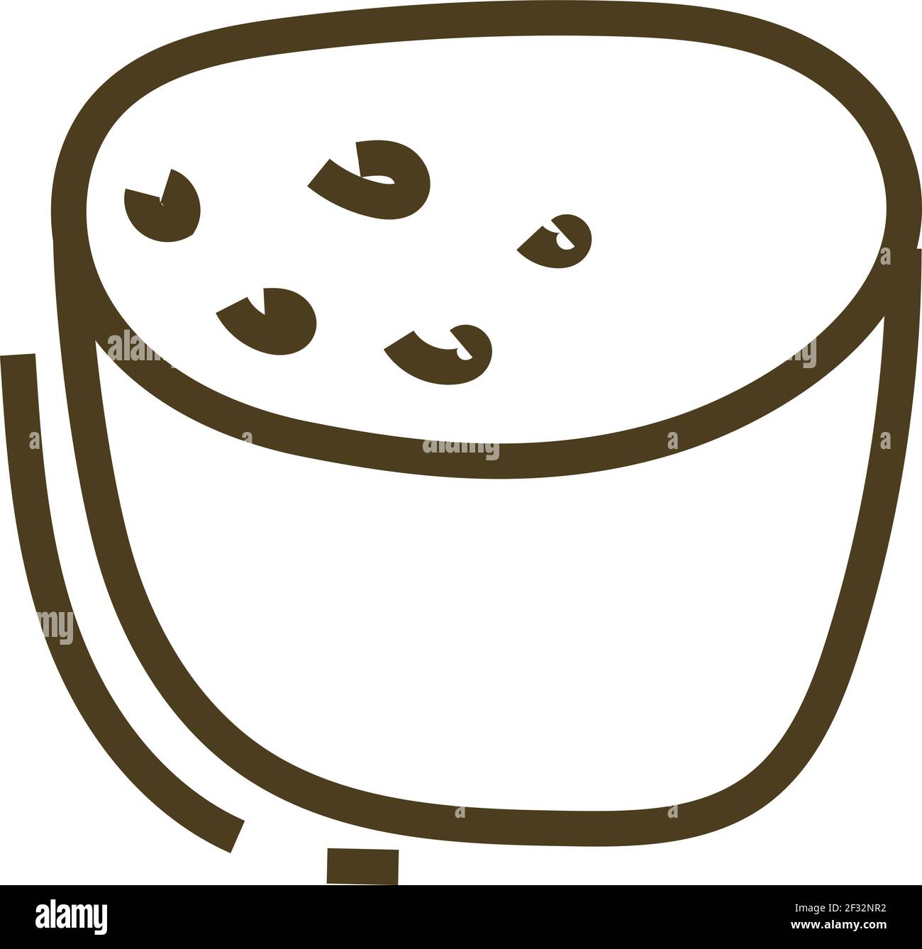 Weird shaped bread, illustration, vector on a white background Stock ...