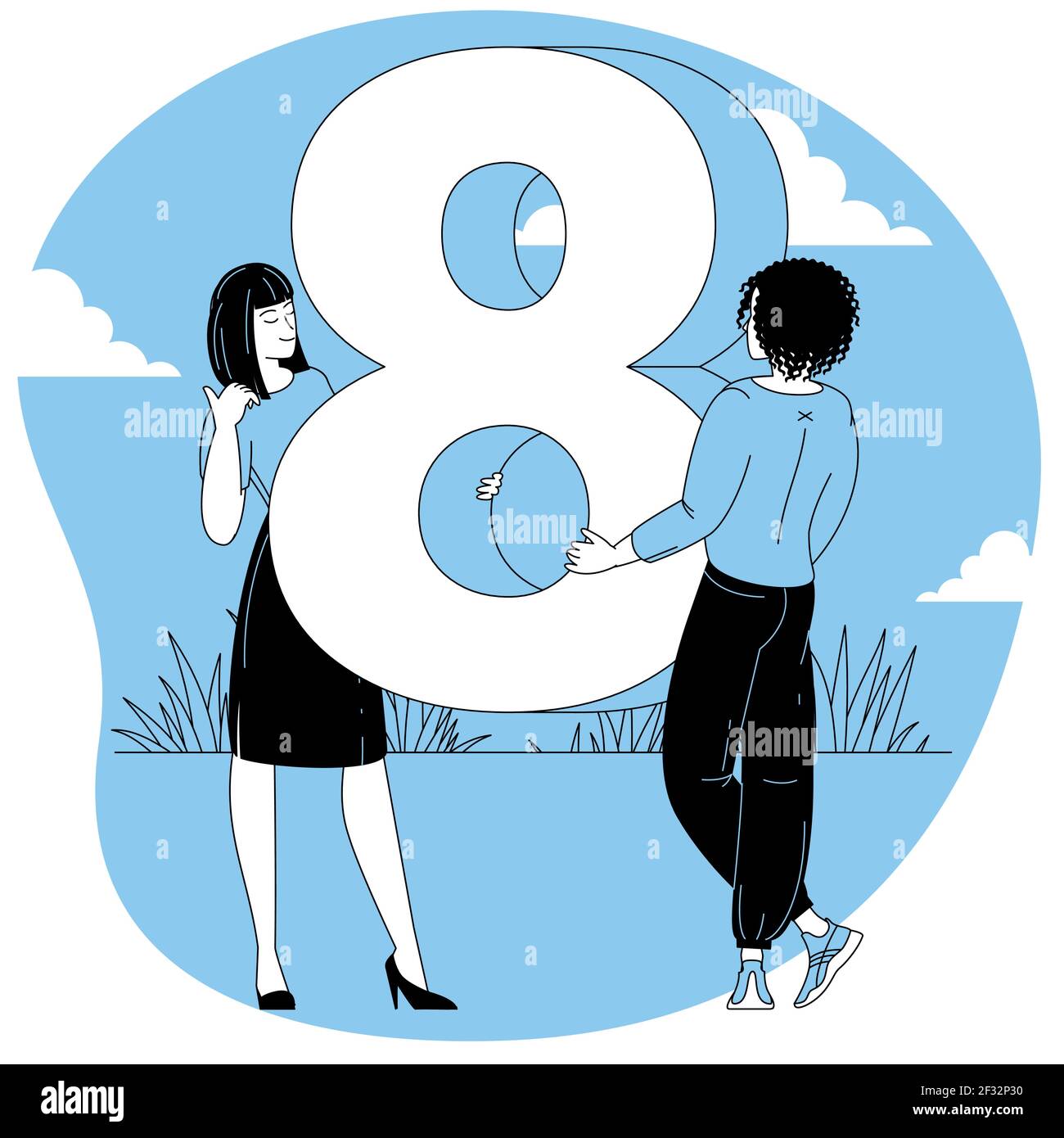 Holding figure eight hi-res stock photography and images - Alamy