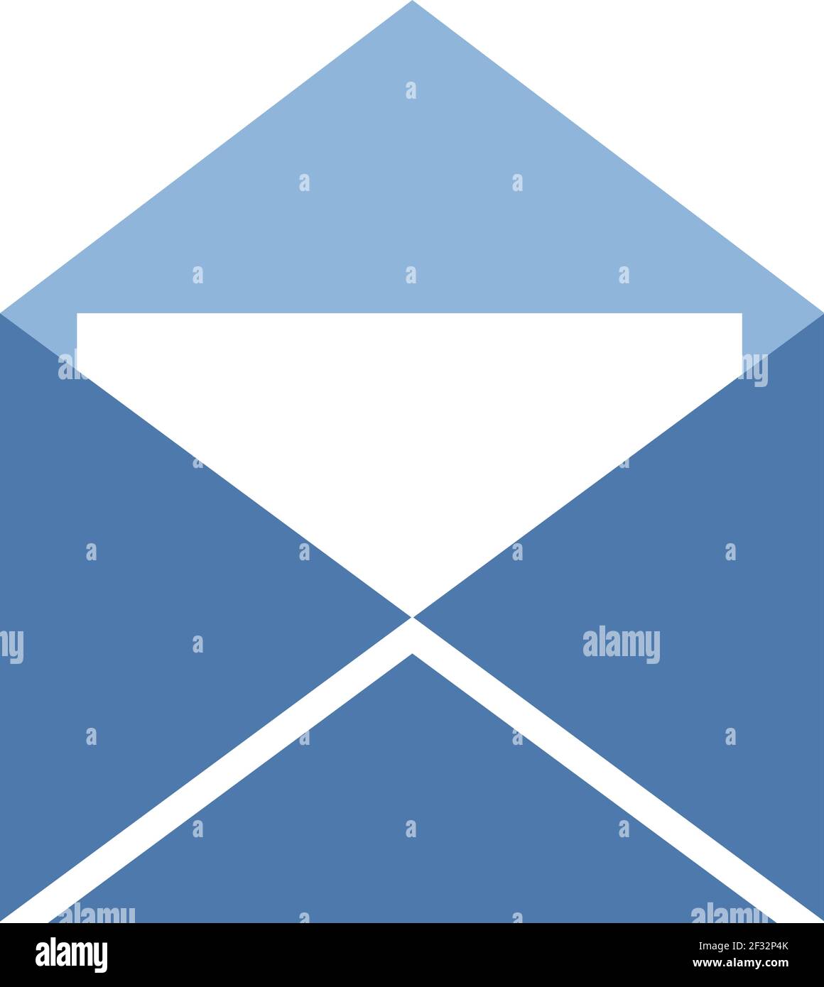 Blue letter, illustration, vector on a white background Stock Vector ...