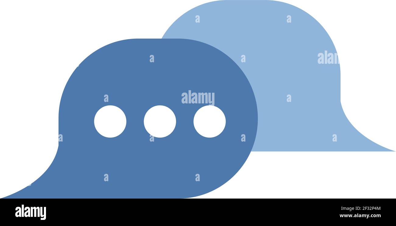 Communication chat, illustration, vector on a white background Stock ...