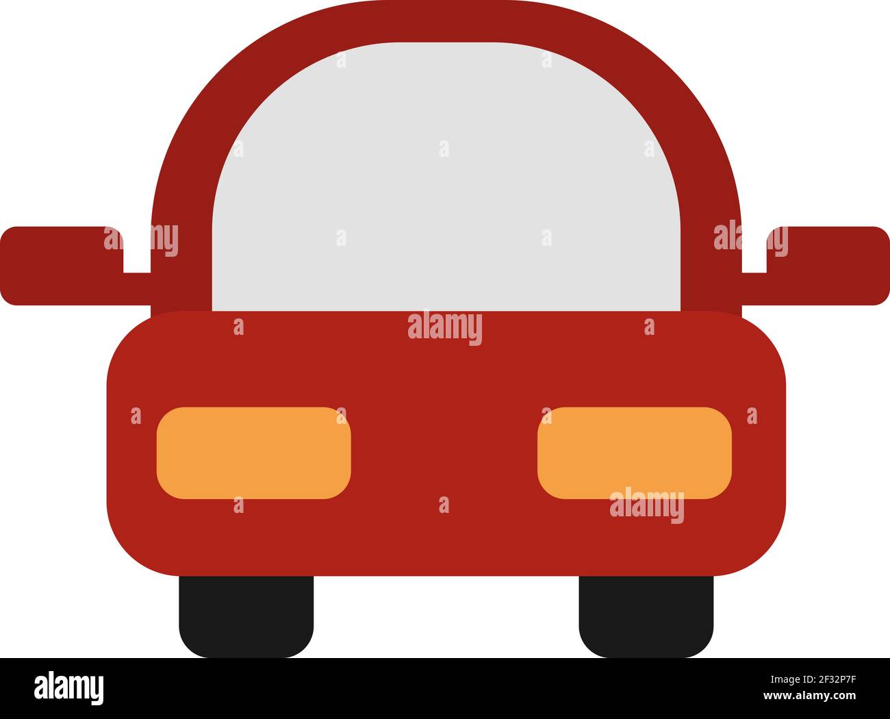 Red fast car, illustration, vector on a white background Stock Vector ...