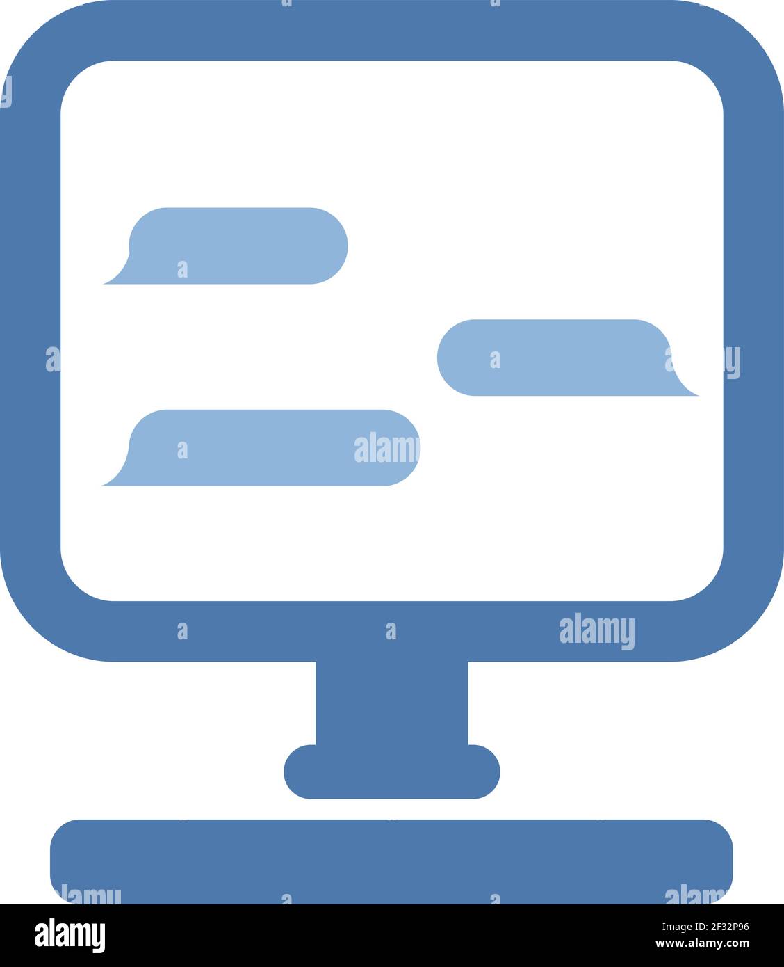 Communication chat, illustration, vector on a white background Stock ...