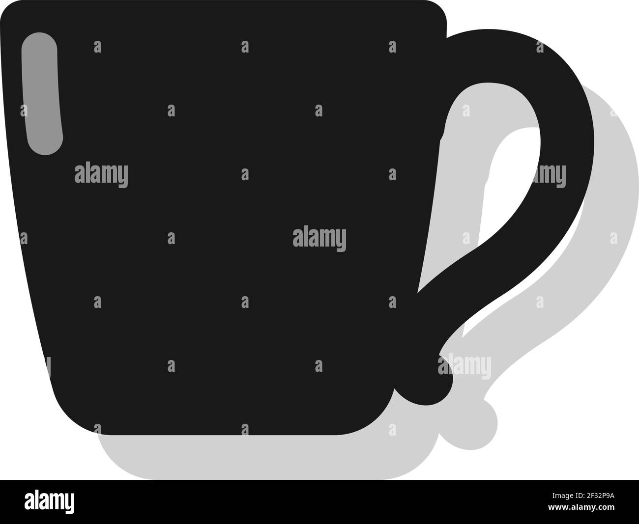 Black ceramic mug hot Stock Vector Images - Alamy