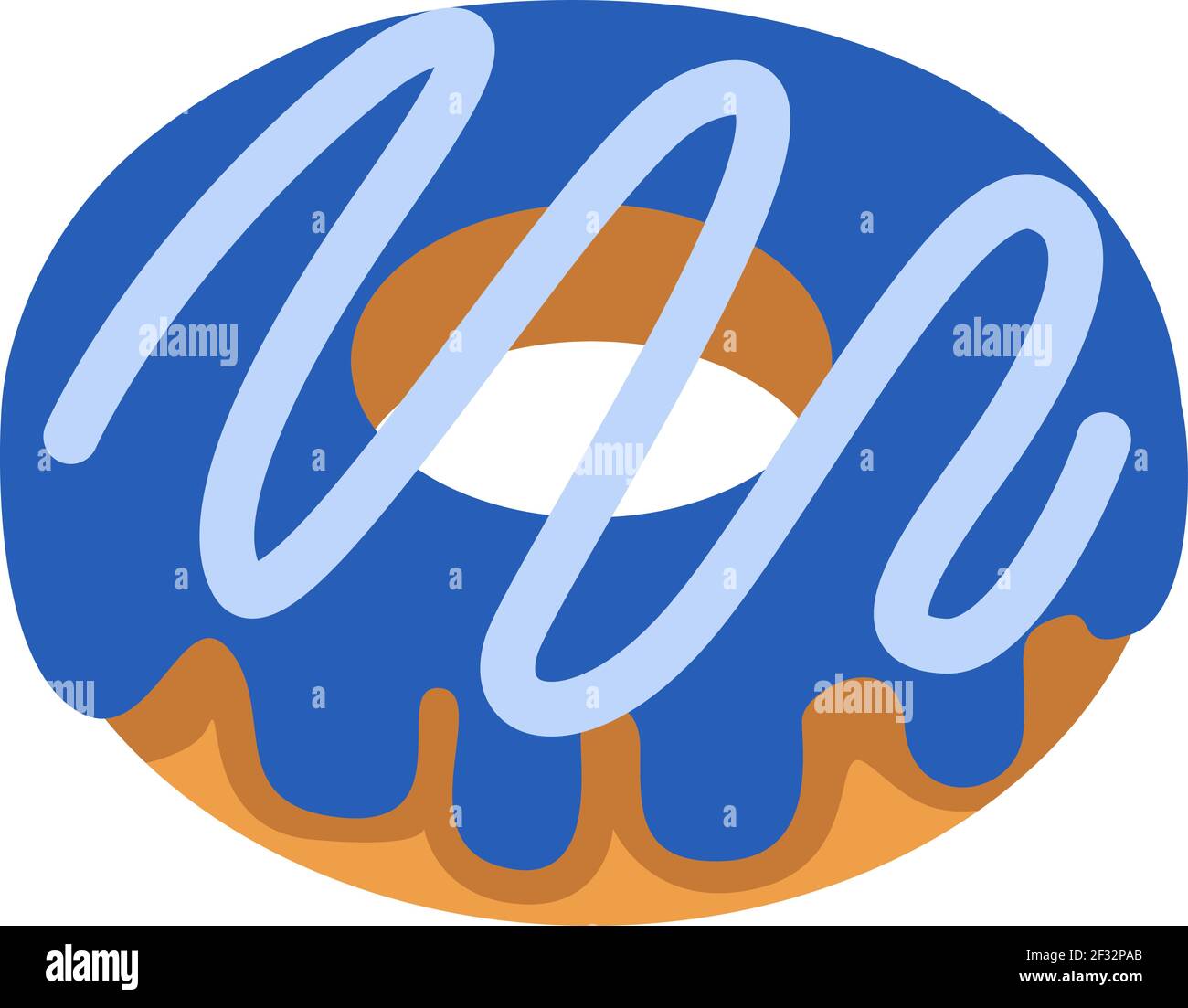 Chocolate donut on top Stock Vector Images - Alamy
