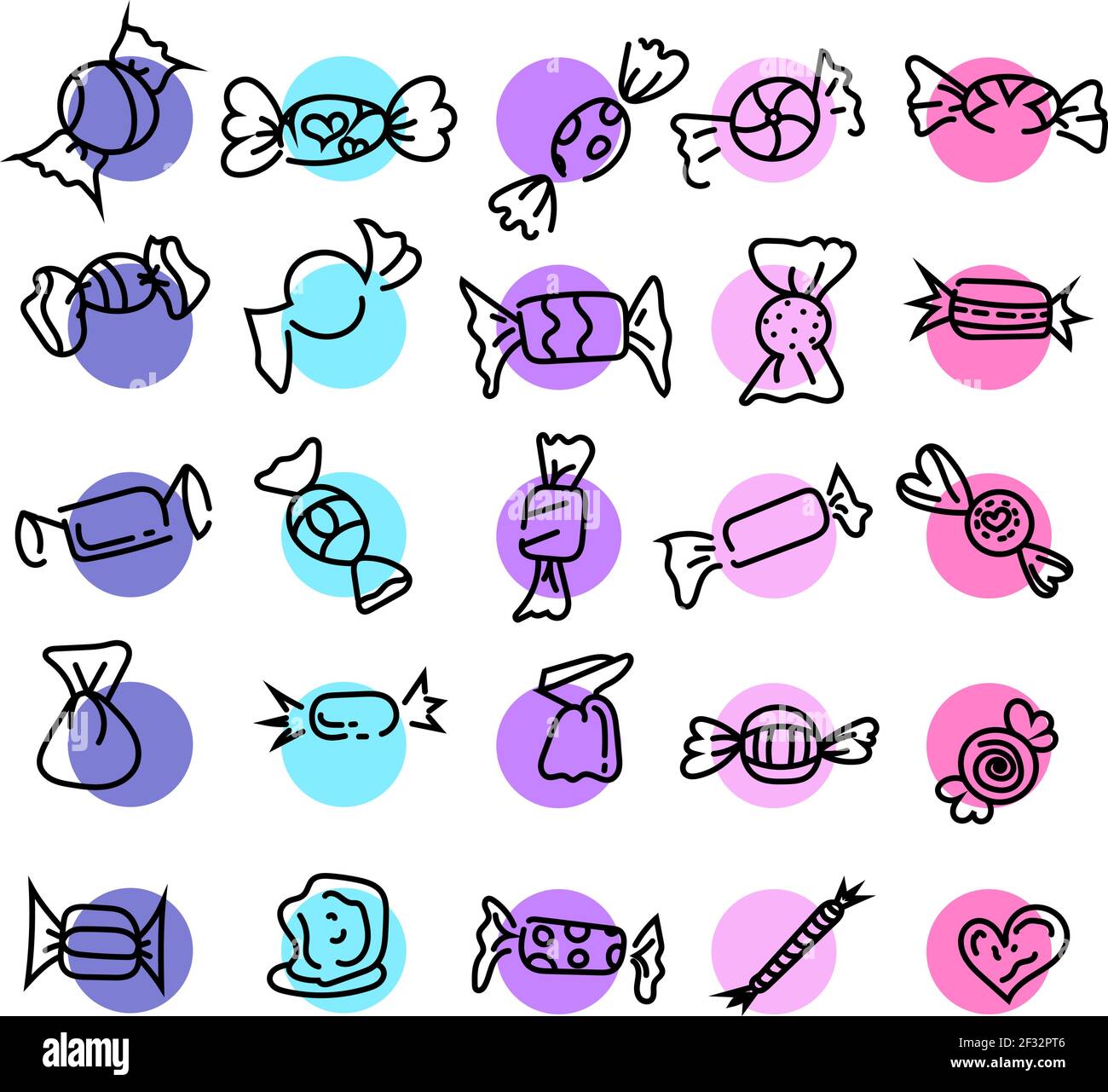 Favorite candy, illustration, vector on a white background Stock Vector ...