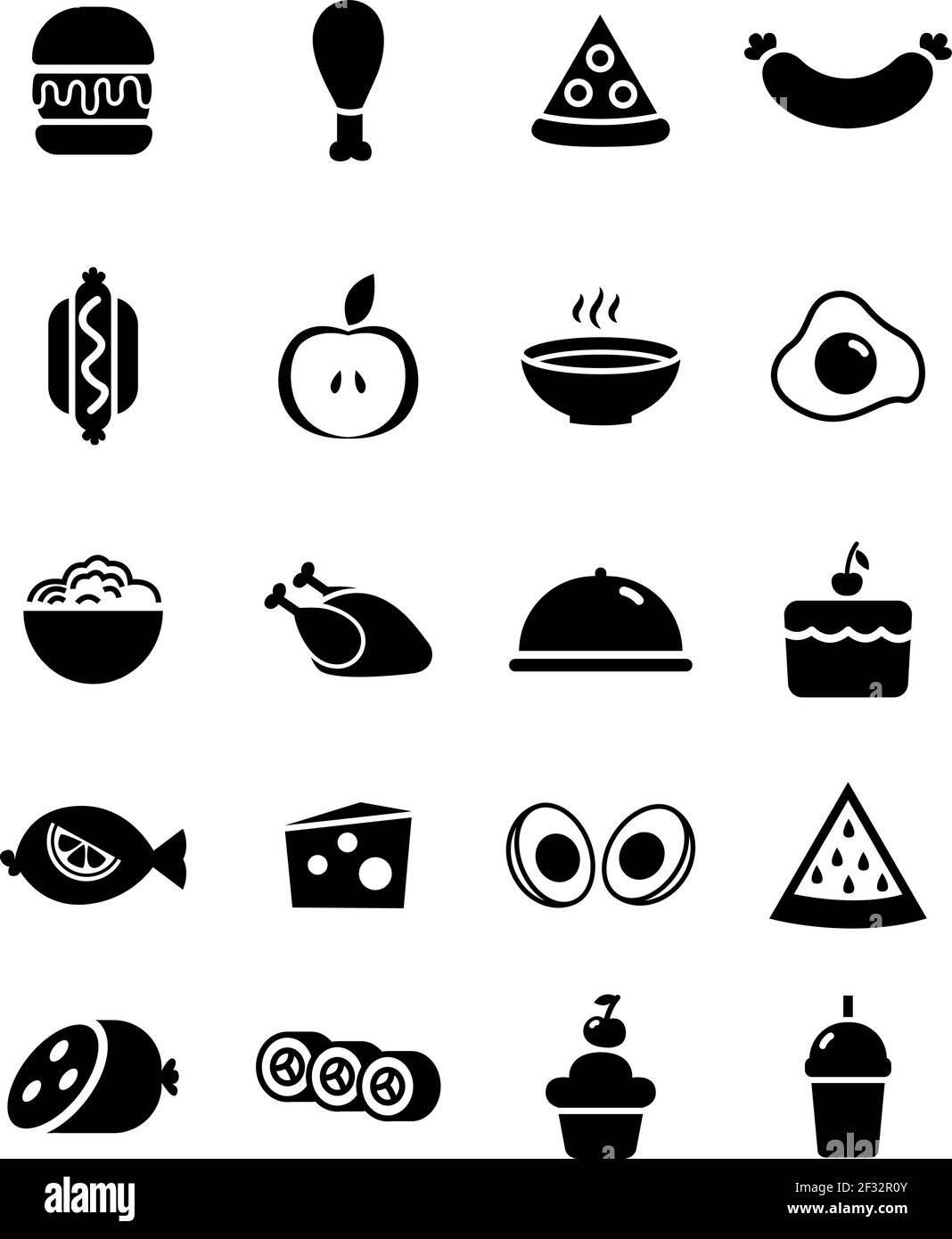 Favorite food vector vectors hi-res stock photography and images - Alamy