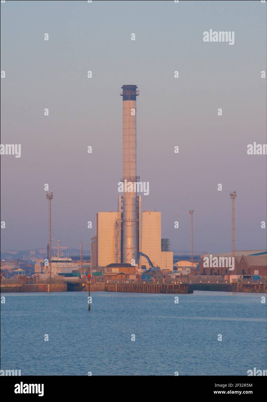 Shoreham Power Station, Shoreham Harbour, Sussex, England, UK Stock ...