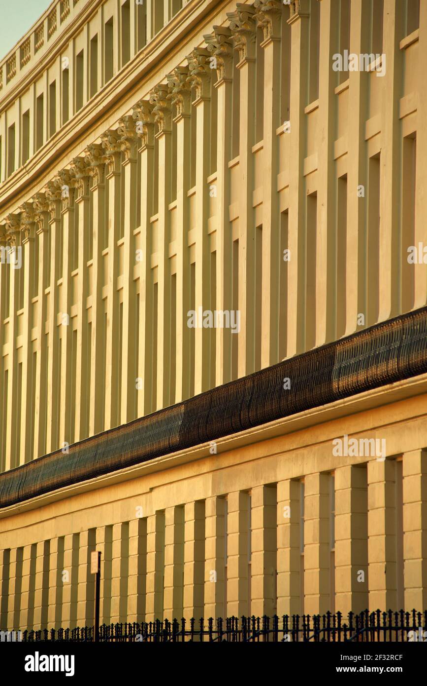 Brunswick Terrace, part of a complex of Regency houses in Hove on ...
