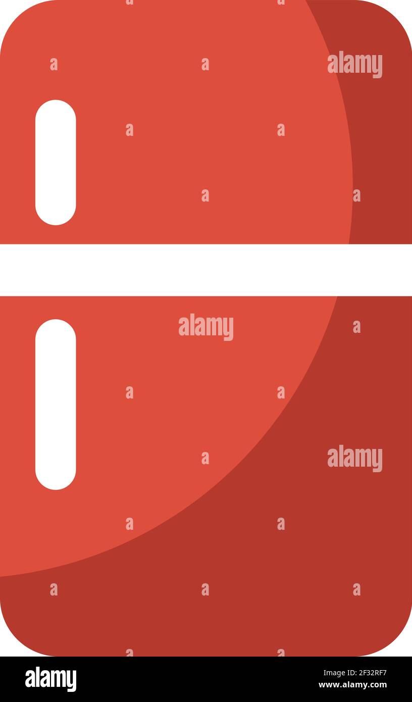Red refrigerator Stock Vector Images - Alamy