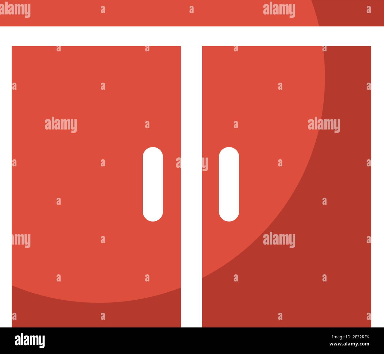 Red cabinet Stock Vector Images - Alamy
