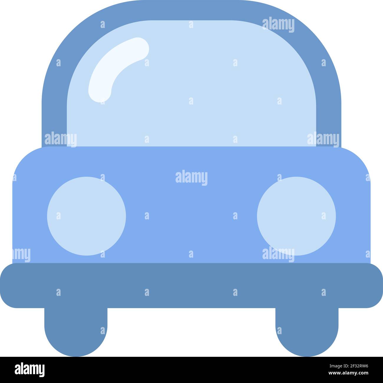 Blue car toy, illustration, vector on a white background Stock Vector ...