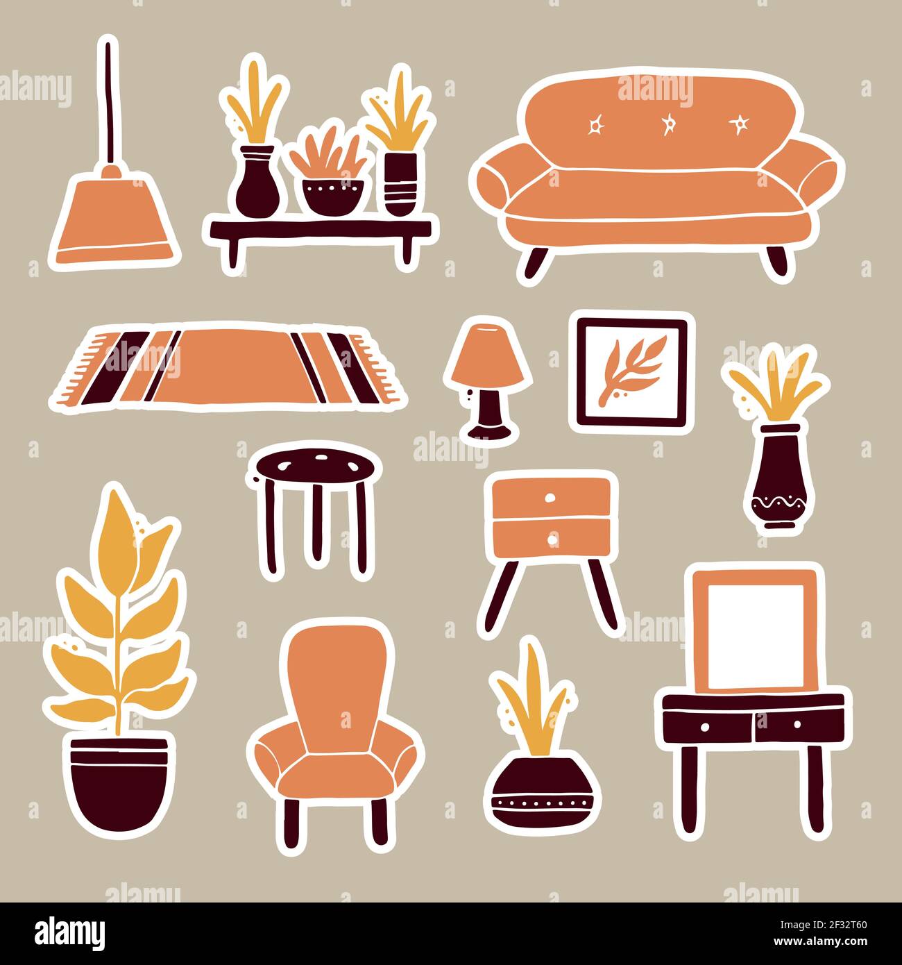 Floor stickers Stock Vector Images - Alamy
