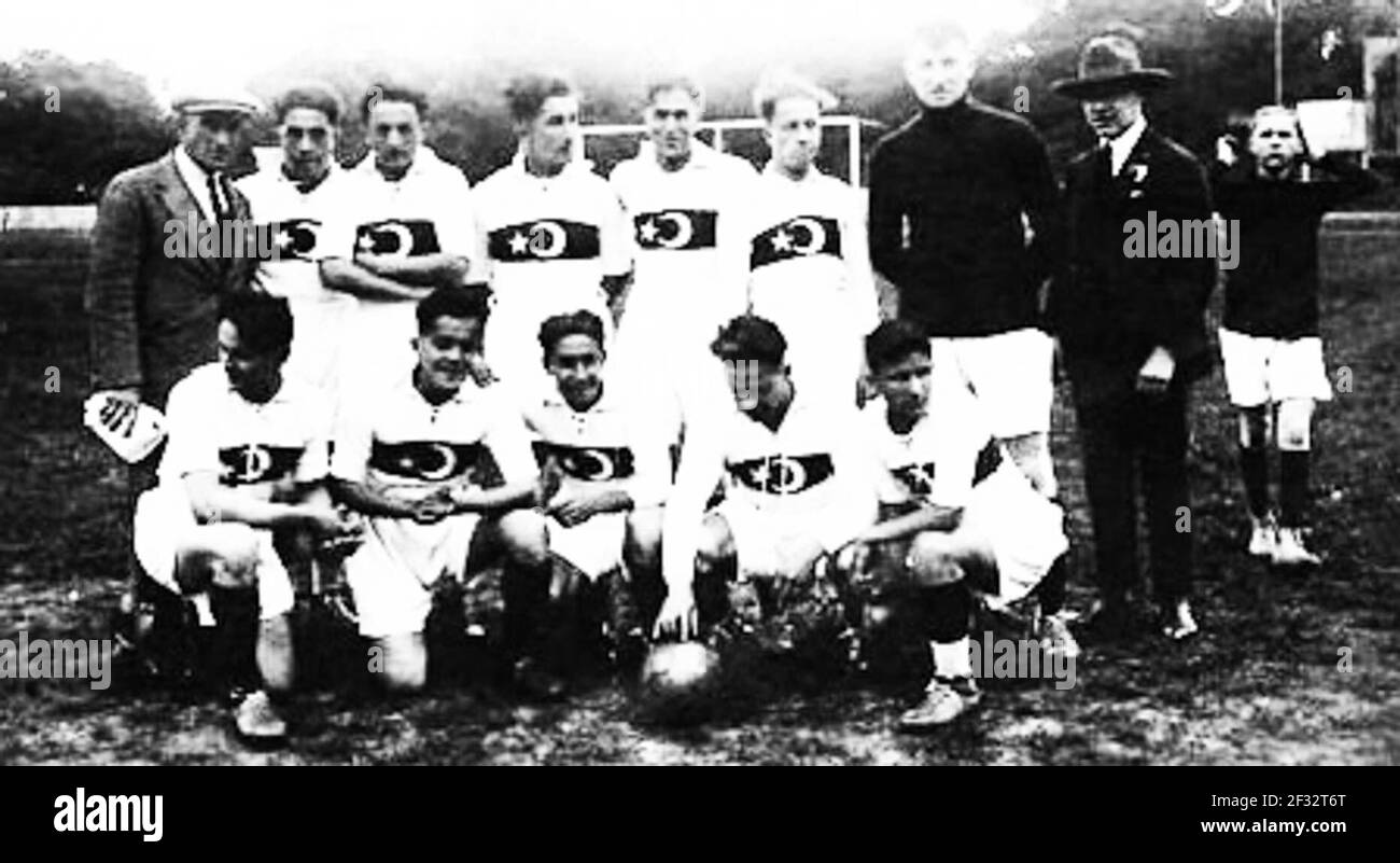 Turkey National Football Team squad on 25 May 1924 Stock Photo - Alamy