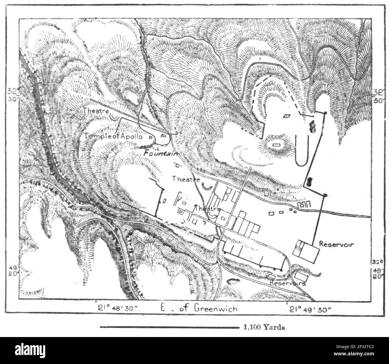 Geography surrounding Cyrene Stock Photo - Alamy