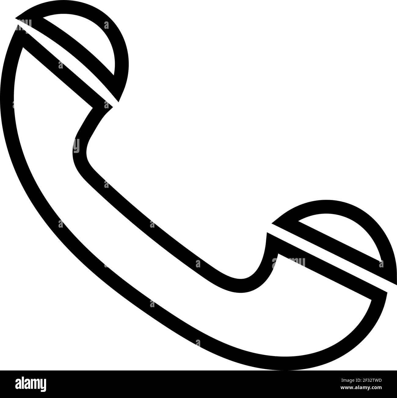 Telephone handle vector hi-res stock photography and images - Alamy