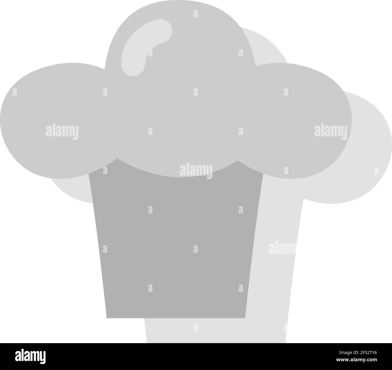Chefs white hat, illustration, vector on a white background Stock ...